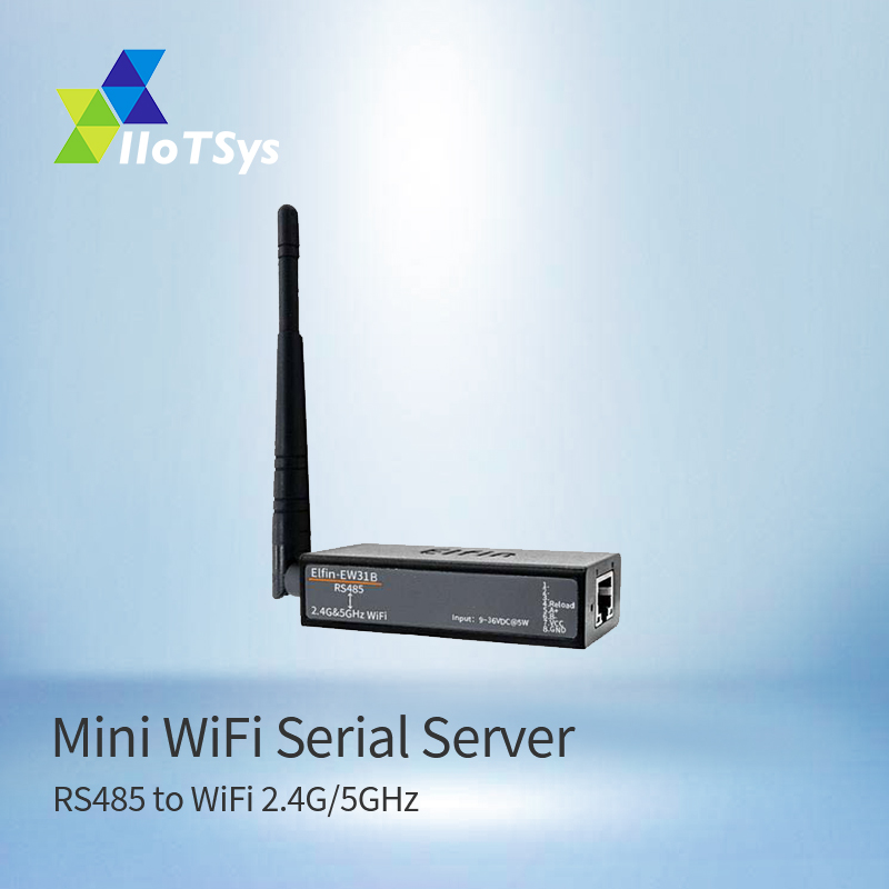 Mini RS485 2.4/5GHz WiFi Serial Converter Serial Server | IIoTSys